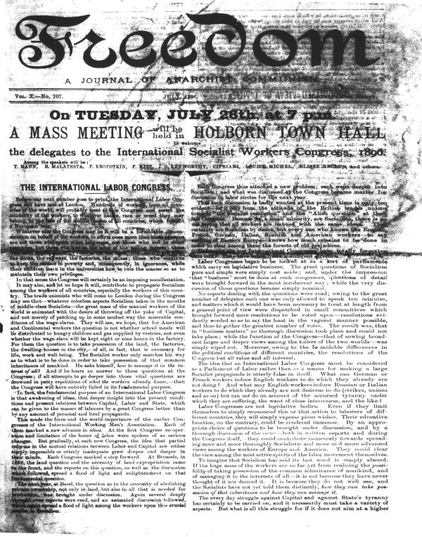 Freedom Vol 10 No 107 July 1896 Libcom Org